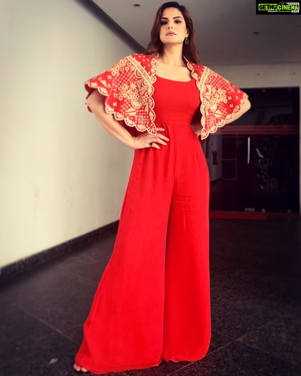 Zareen Khan Instagram – 🌶 Outfit – @richachaudharyofficial Earrings – @shilpigoyaljewellery HMU ...