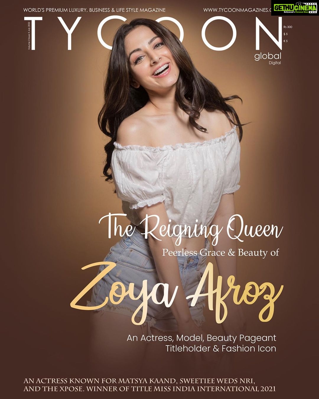 Zoya Afroz Instagram – Tycoon Global Magazine presents The Reigning ...