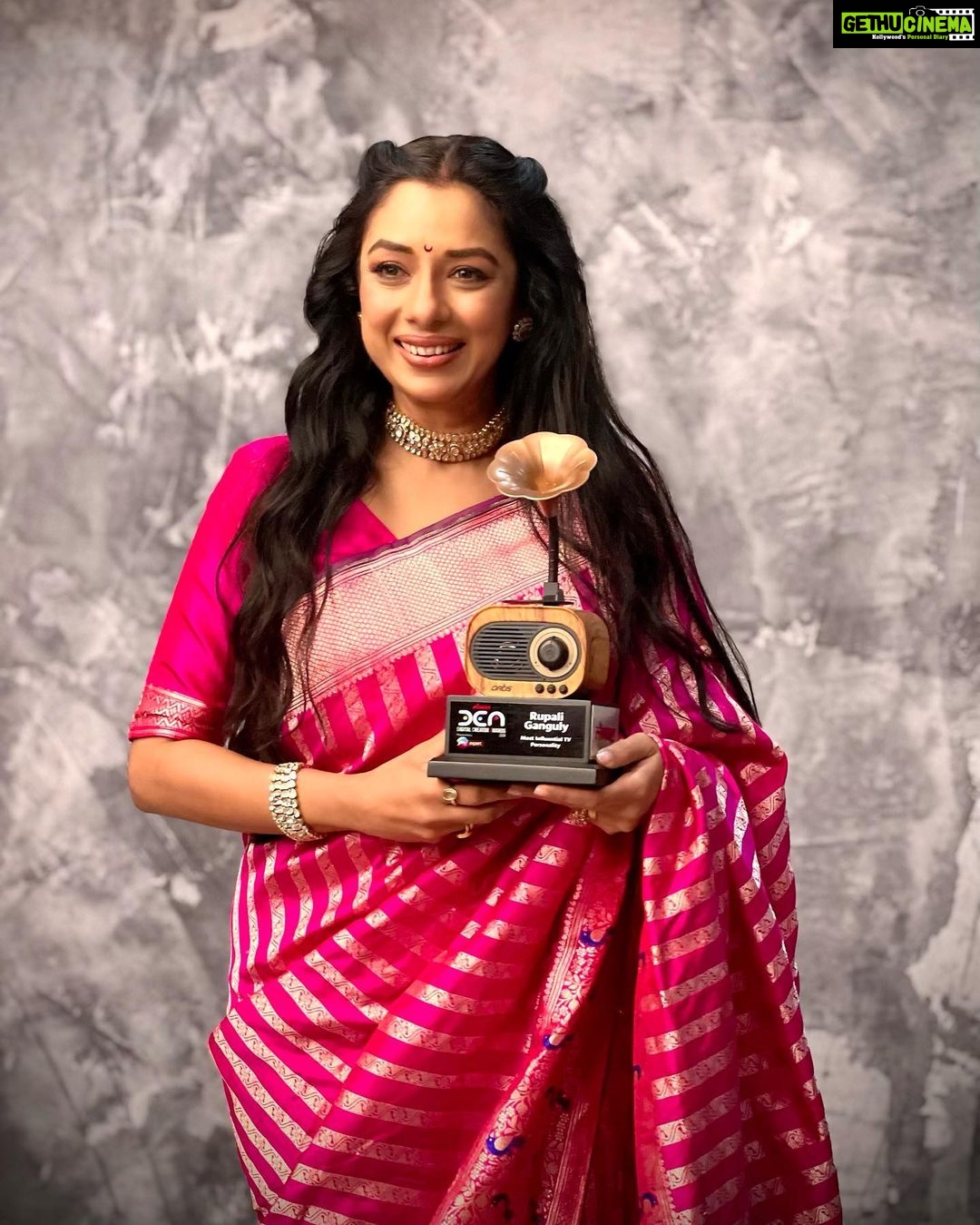 Rupali Ganguly Instagram – Honoured and grateful for this felicitation ...