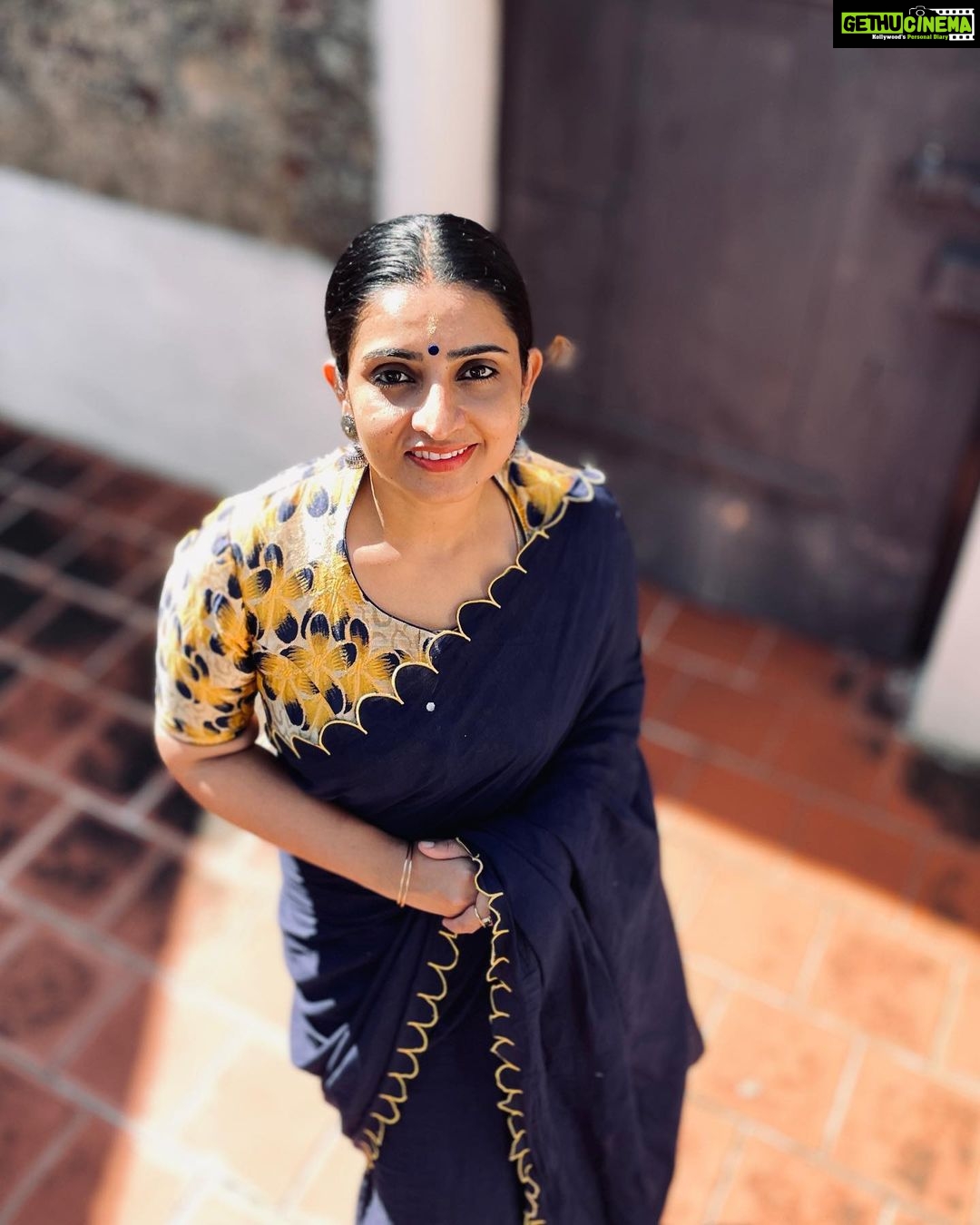 Sujitha Instagram – Being natural 🥰 As dhanam Colourful saree ...