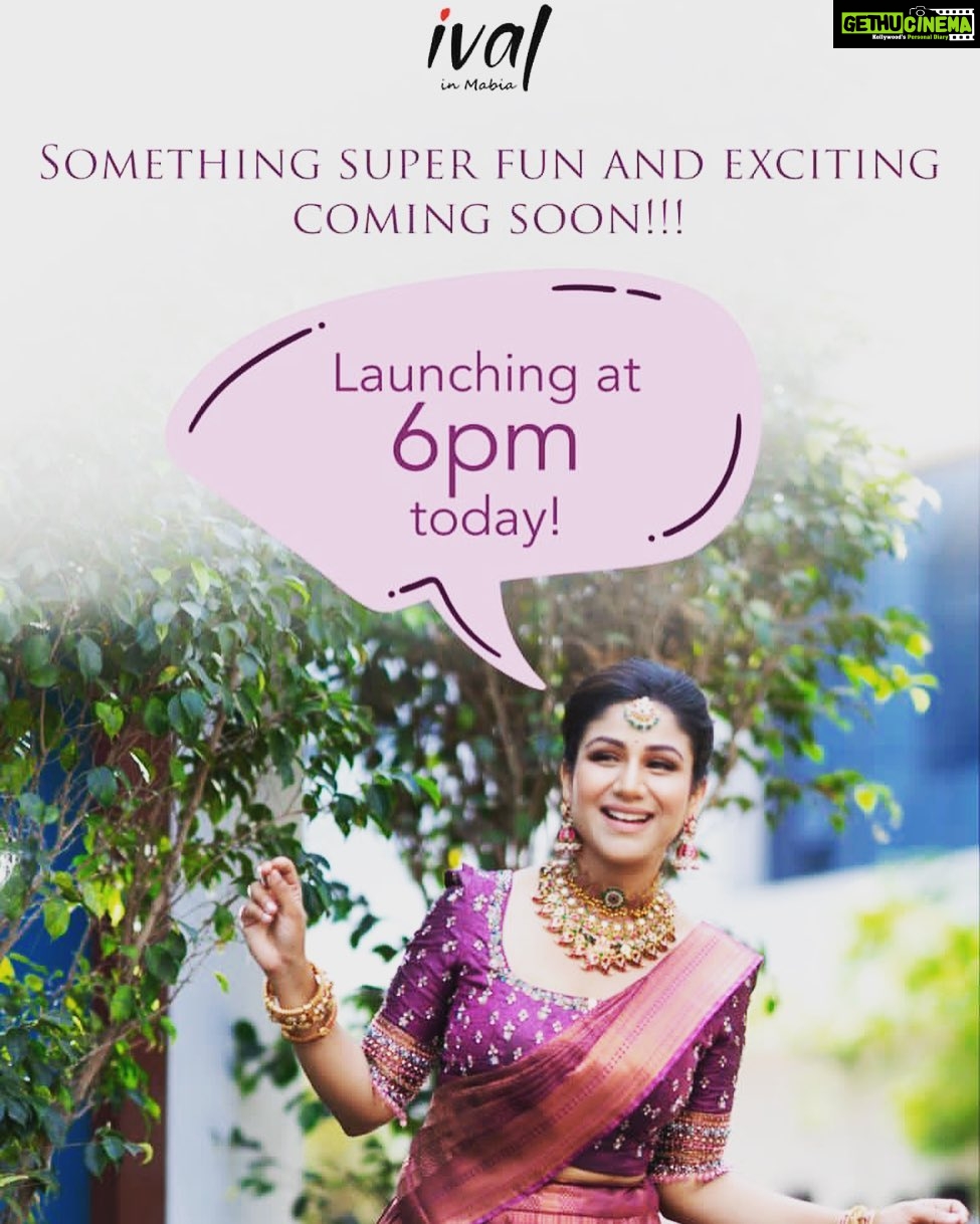 Alya Manasa Instagram – Something super exciting launching by 6pm | Gethu Cinema