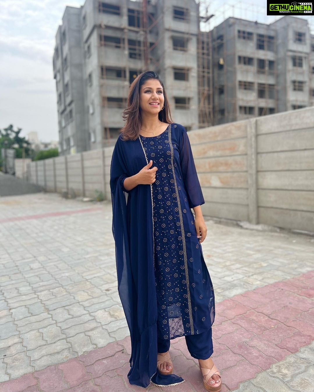 Alya Manasa Instagram – Feeling confident and blue-tiful! 💙 Elegant ...