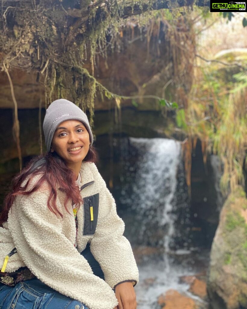 Anjali Patil Instagram - Waterfalls are God in speed! And Meghalaya was ...