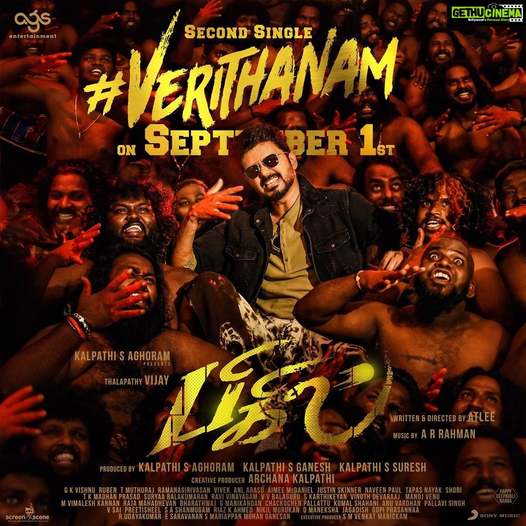 Atlee Kumar Instagram – http://bit.ly/VerithanamLyric #verithanamsong ...