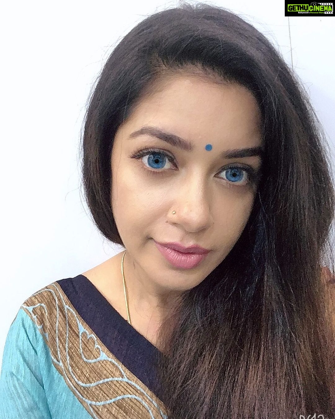 Chaya Singh In Blue Saree