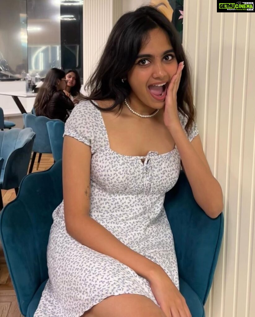 Devika Sanjay Instagram - little blue flowers - Gethu Cinema