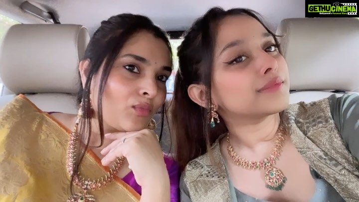 Divya Spandana Instagram – When Millennial meets Gen Z 💛💚 # ...