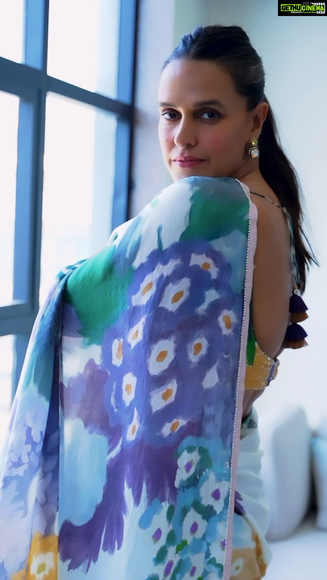 Neha Dhupia Instagram – Every saree has a song …. 🌸😍 ...