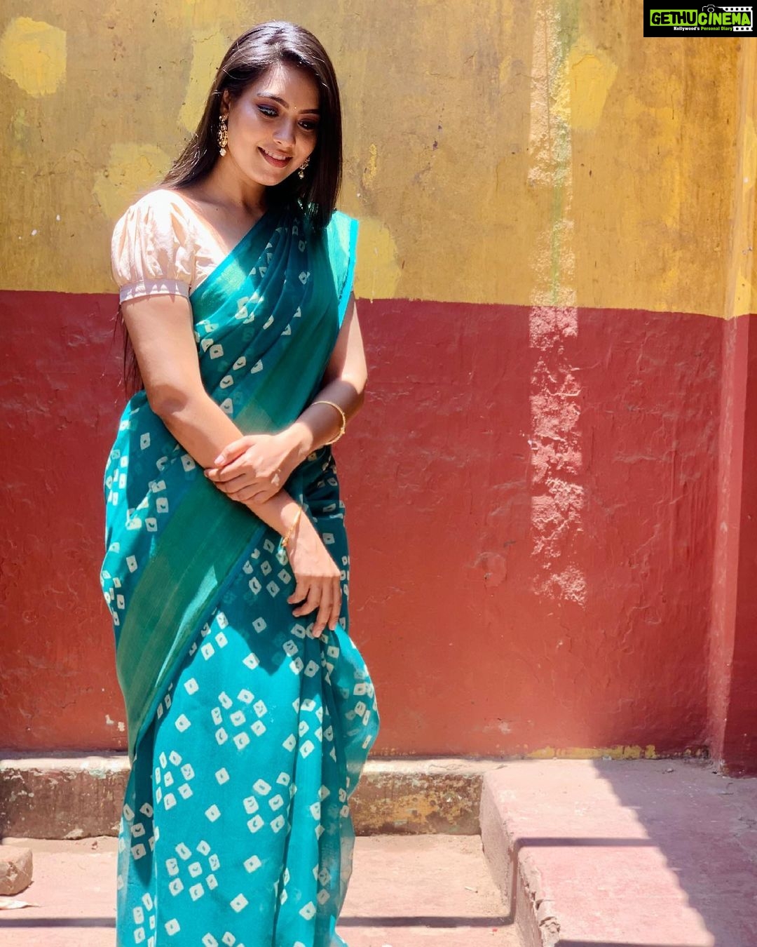 Pavithra Janani Instagram – Simple n elegant sarees @ashas_womens ...