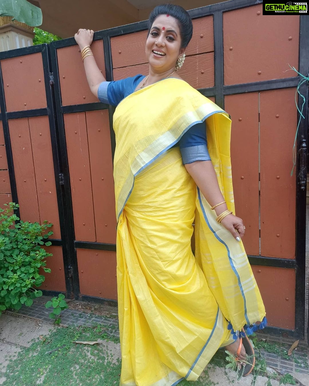 Rupa Sri Instagram – Love this yellow linen saree… Tq Check there page ...