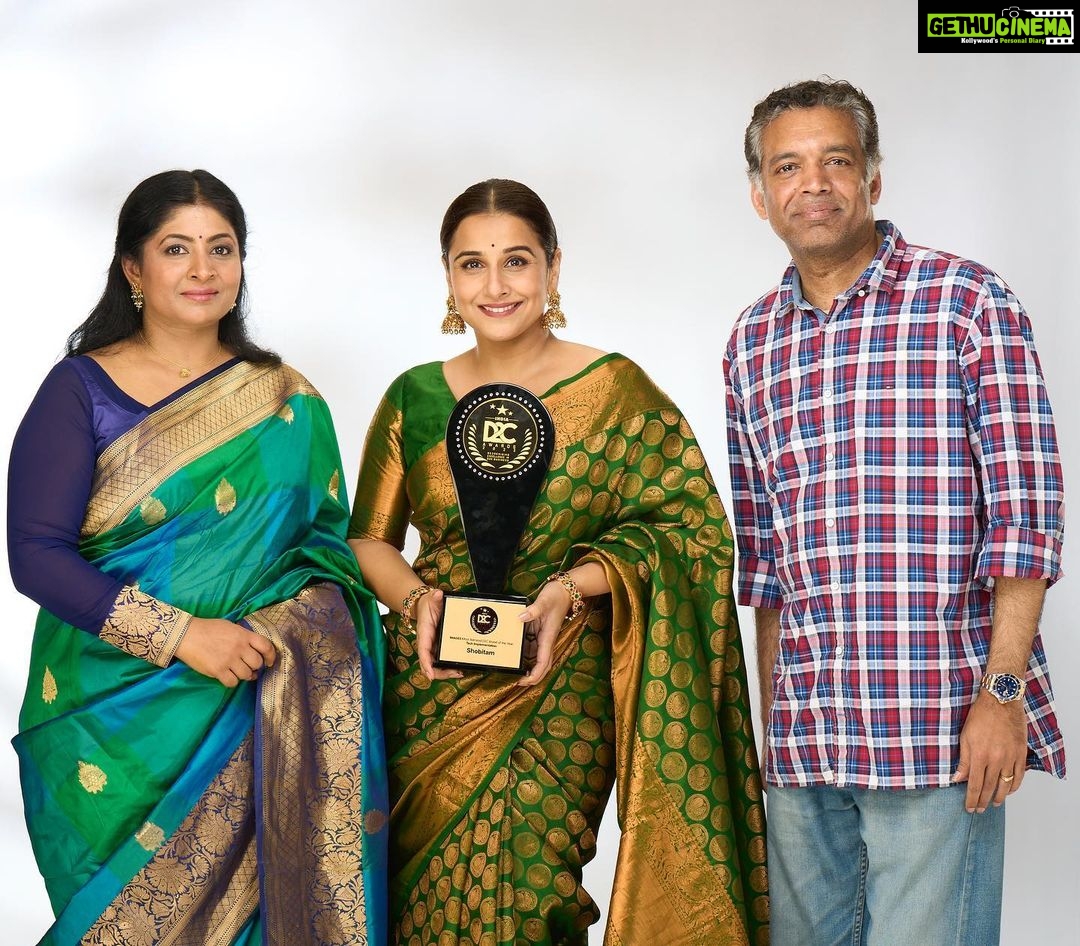 Vidya Balan Instagram – Delighted to be with the @shobitam team who won the Most Admired D2C ...