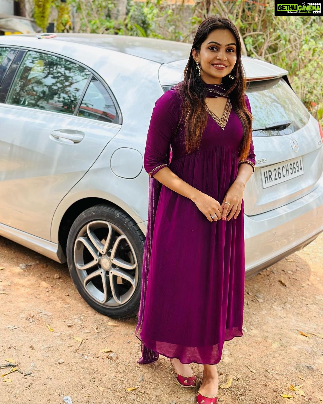 Tanvi Ram Instagram – 💜 Outfit – @khajuraho_boutique_ Footwear ...