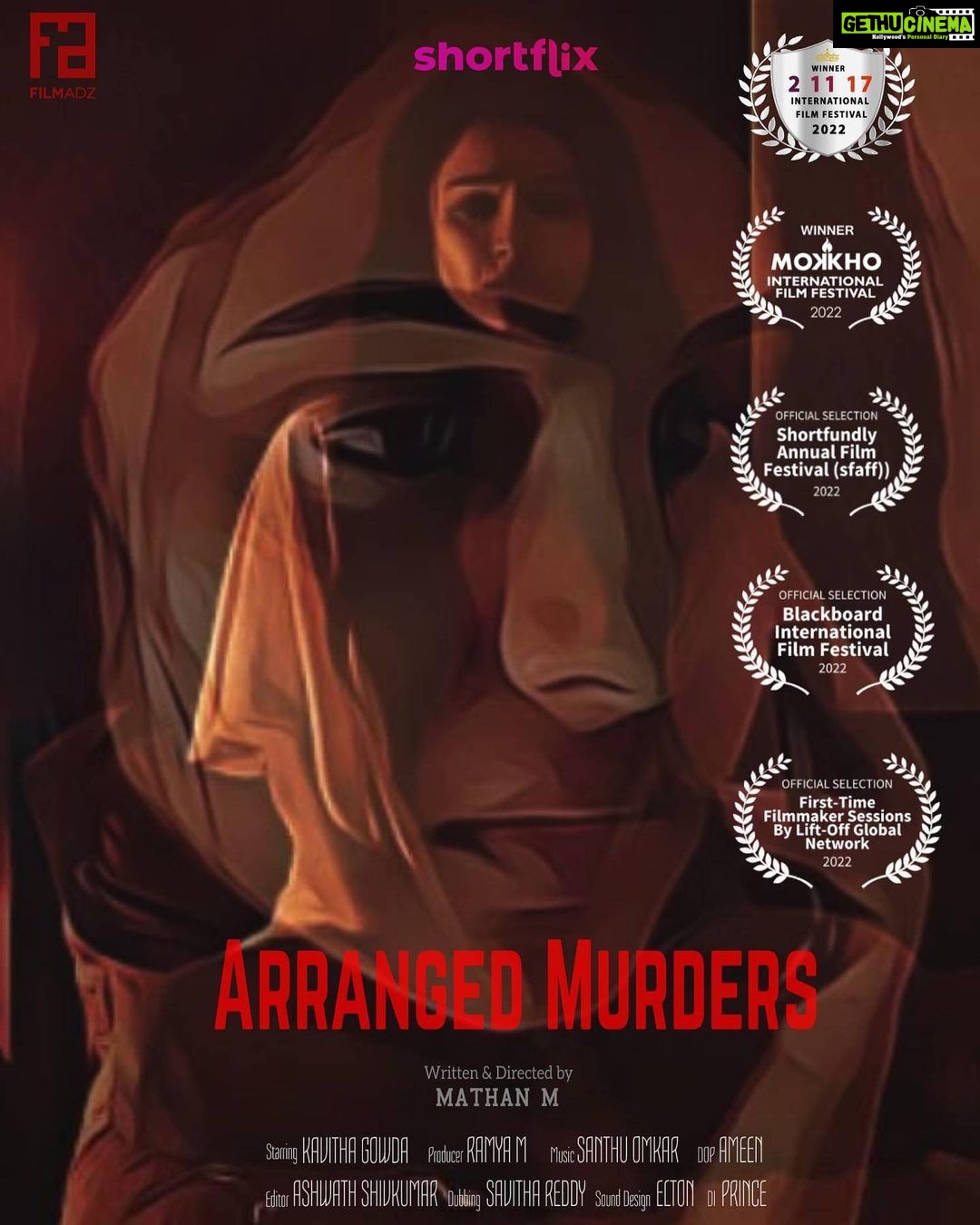 Kavitha Gowda Instagram – Happy to announce my short-film “Arranged ...