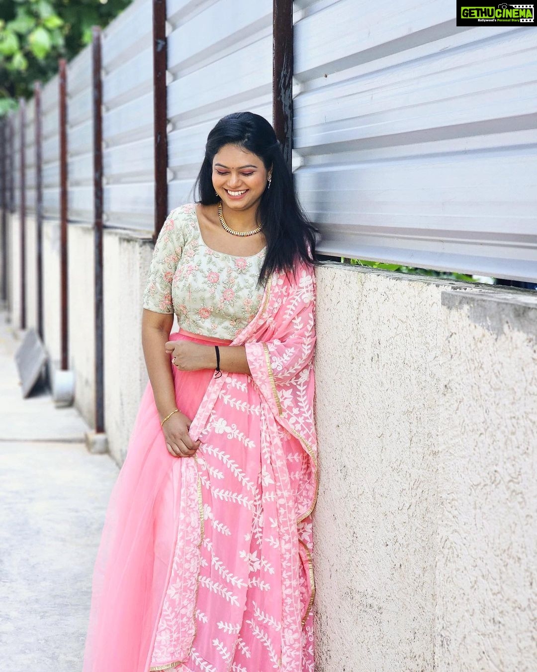 Ramya Behara Instagram – 🌸 Outfit by @zunik_designerclothing | Gethu Cinema