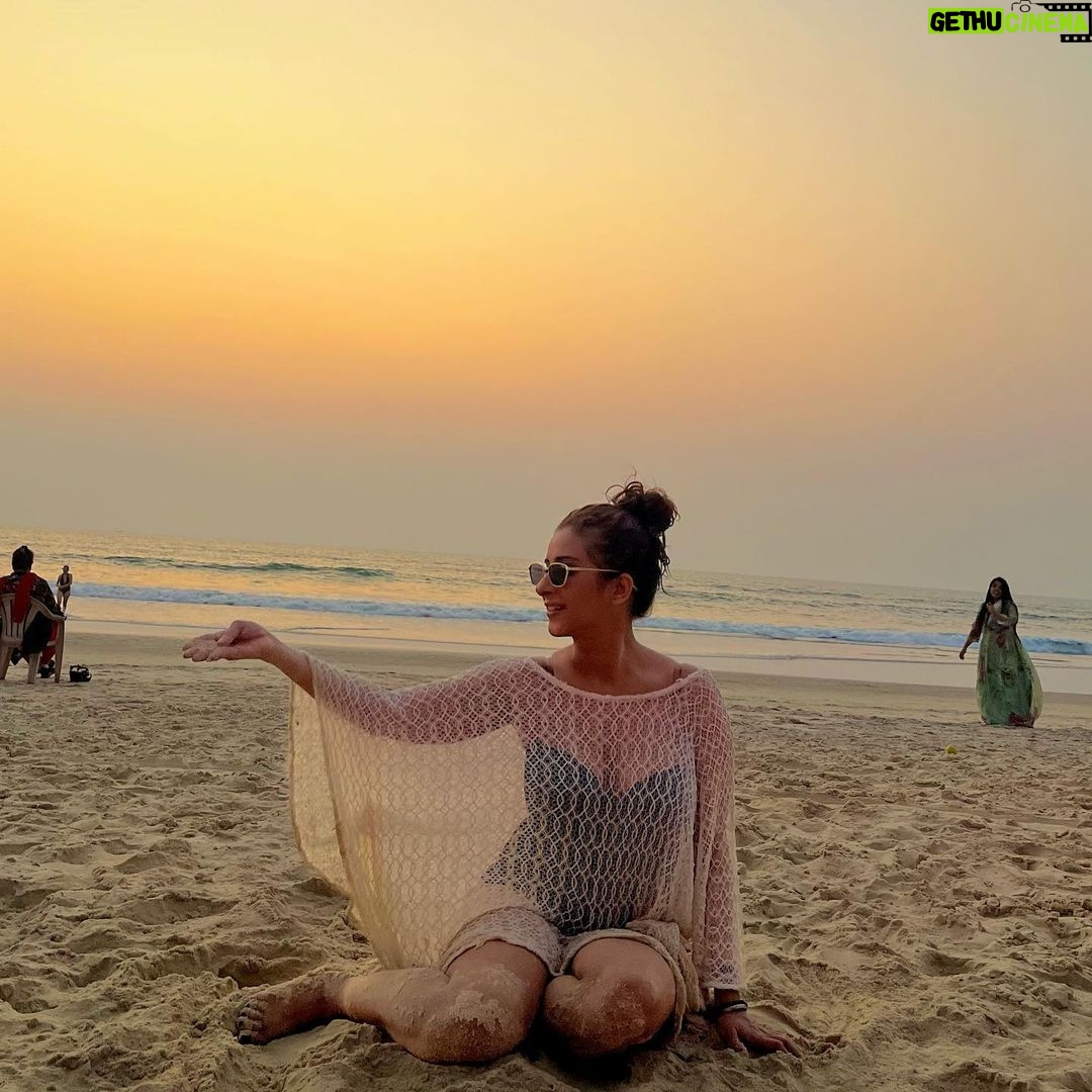 Chestha Bhagat Instagram – Just getting a bit sandy 😁 Varca Beach ...