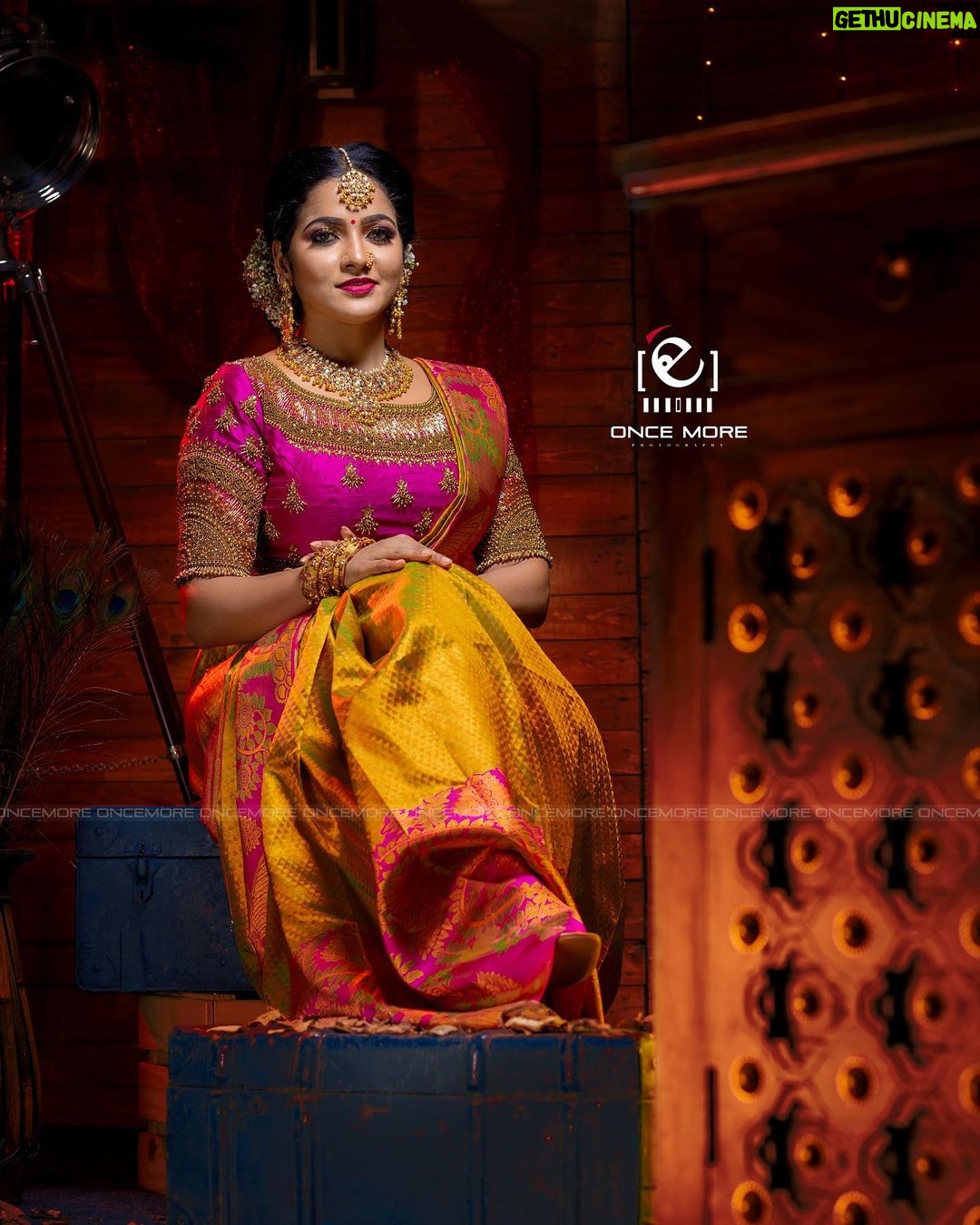 Chitra Instagram – Saree @shadhan_creations . . Makeup & hairstyle ...