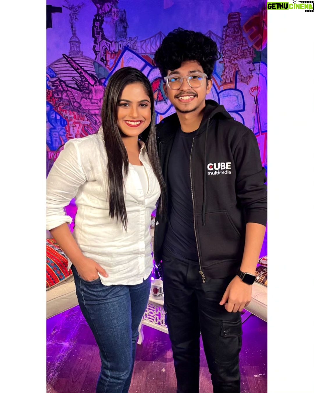 Naina Ganguly Instagram – It was a nice chit-chat session with him. 😇 ...