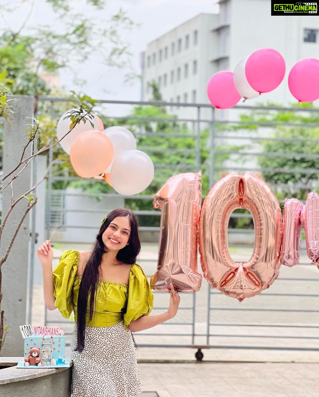 Nitanshi Goel Instagram – 10 Million Insta Fam🥺♥️🎉 Thanks for making ...