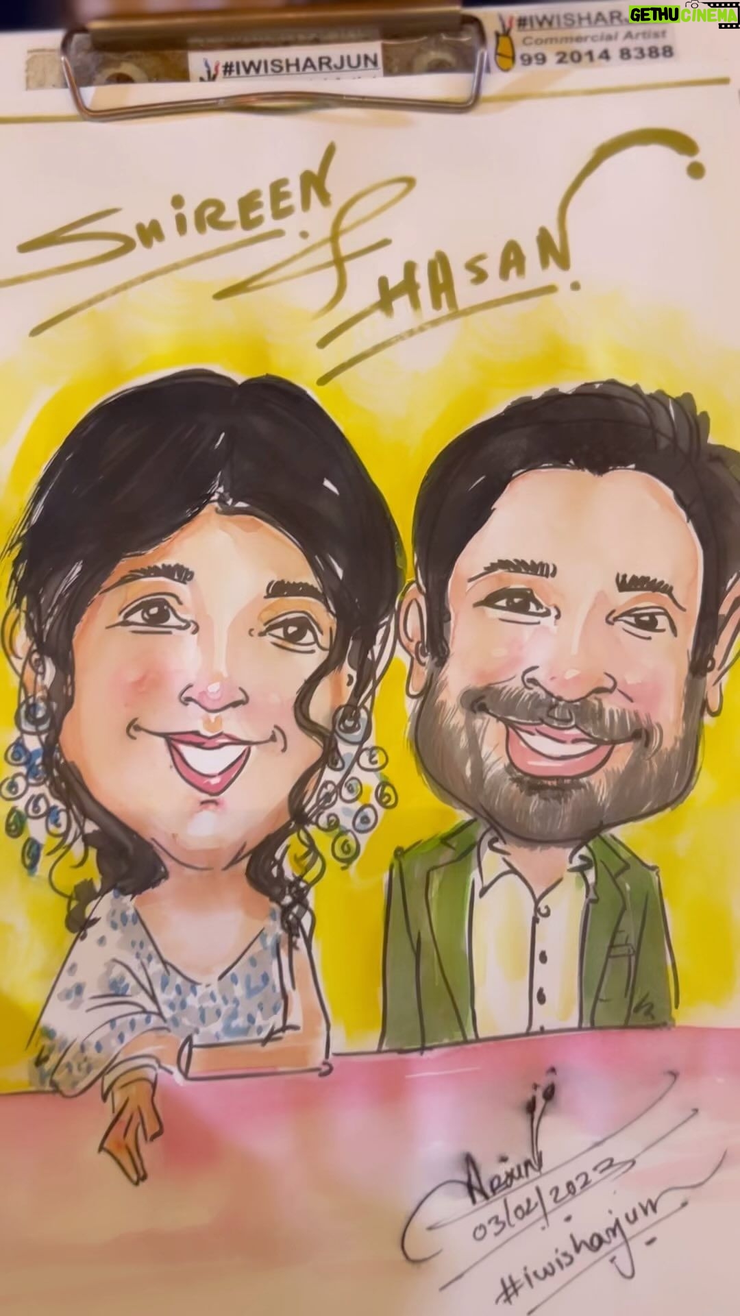 Shireen Mirza Instagram – Married to this cartoon 🐒 #facerevealed # ...