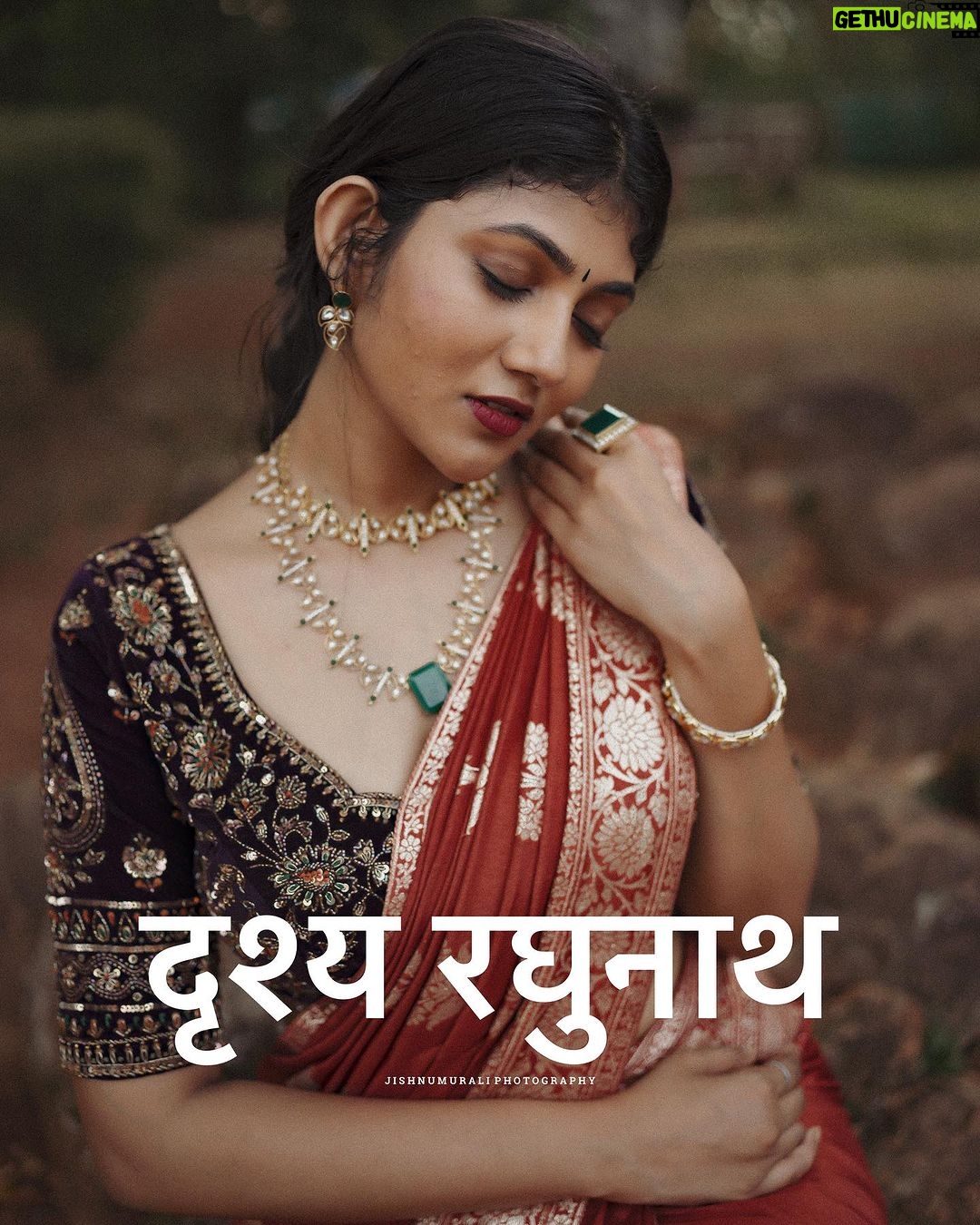 Drishya Raghunath Instagram – 🪷 Wearing :@santinni.in Ornaments ...