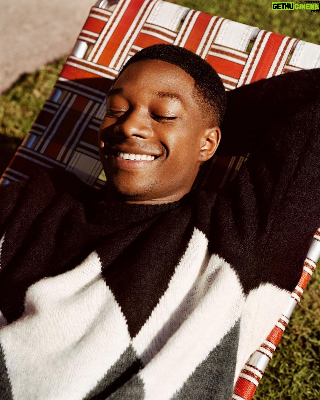 Lamar Johnson Instagram – Me for @thehommeplusmag @thepopmag Photo by ...