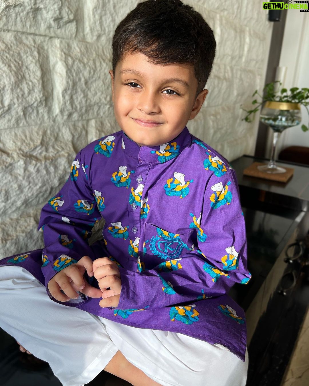 Nisha Rawal Instagram – 🙏 Kavish’s name comes from “कविश” which is also ...