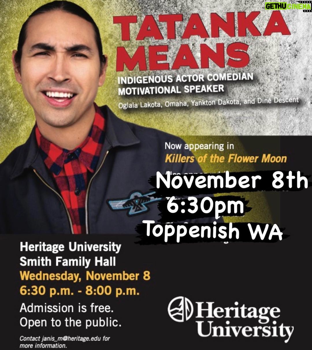 Tatanka Means Instagram – Heritage University tonight Toppenish WA ...
