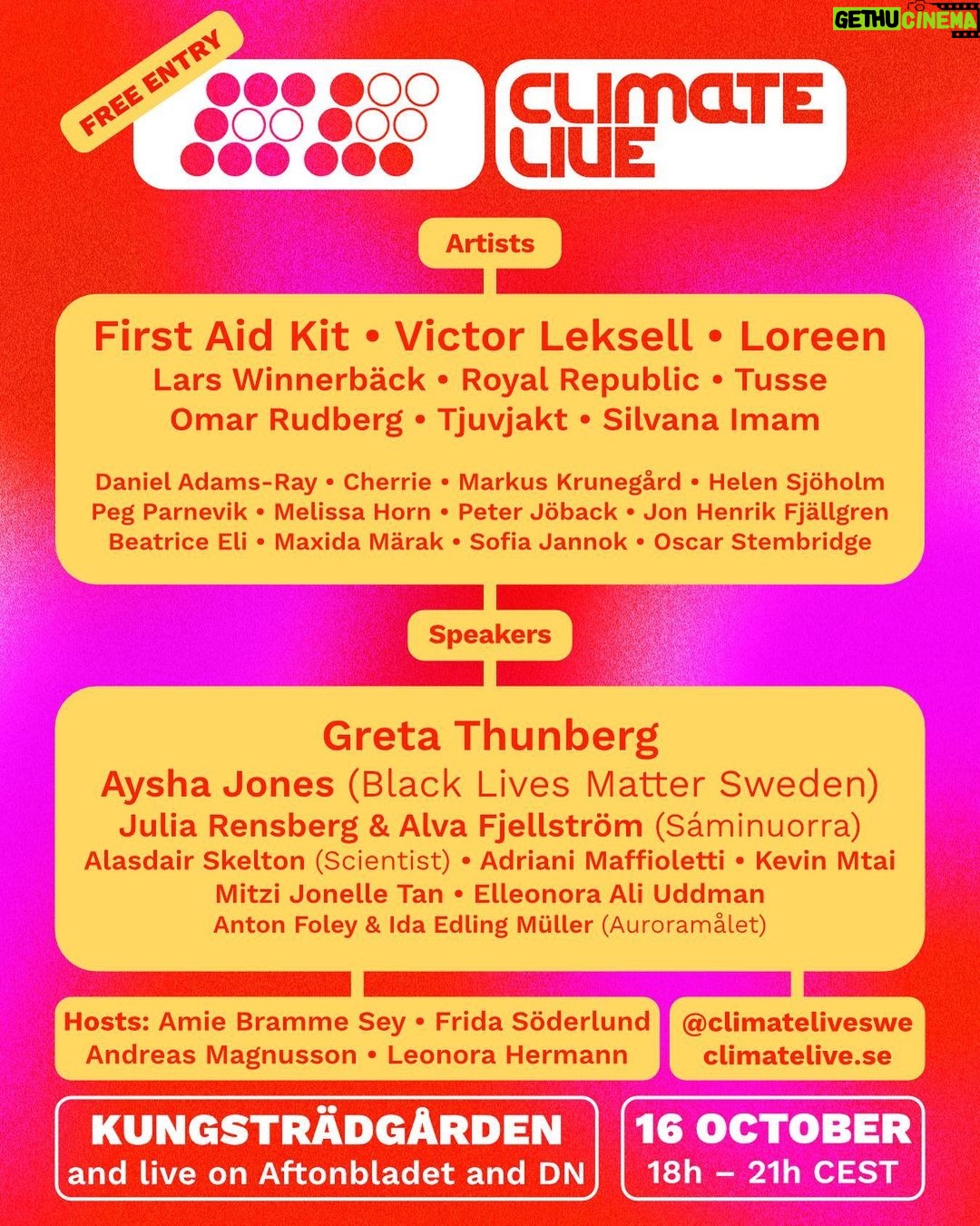 Greta Thunberg Instagram First Aid Kit Victor Leksell Loreen Lars