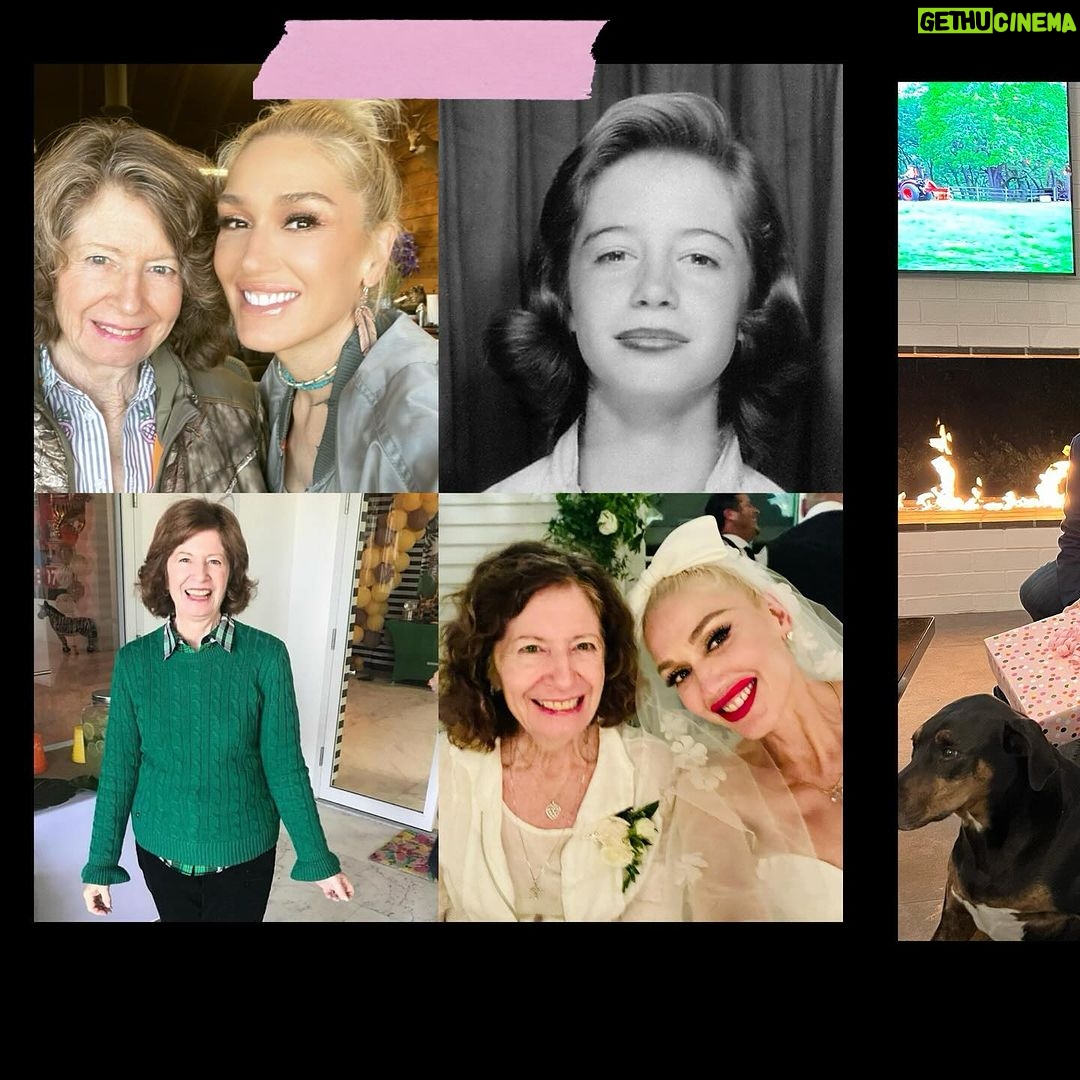 Gwen Stefani Instagram – happy birthday to my beautiful Mom !!🩷🩷 gx ...