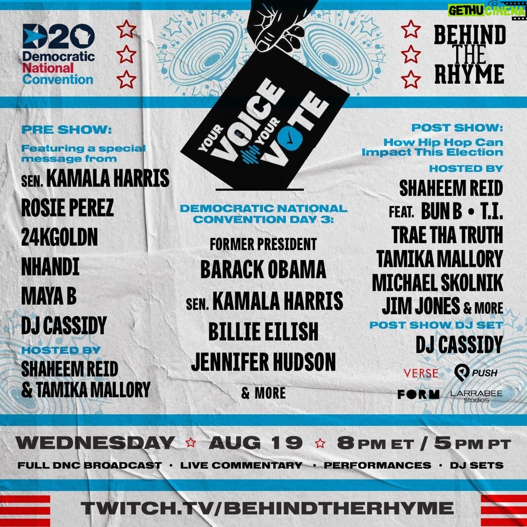 Rosie Perez Instagram – Yay! Honored to be interviewed tonight 8pm et #YourVoiceYourVote # ...