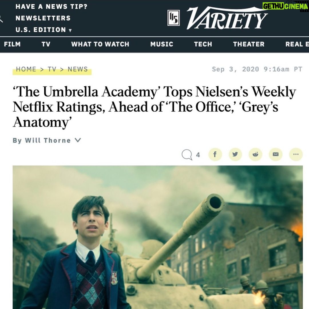 Aidan Gallagher Instagram – ‘The Umbrella Academy’ Tops Nielsen’s ...