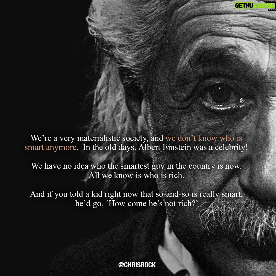 Chris Rock Instagram – Smart is not the same as Rich. | Gethu Cinema