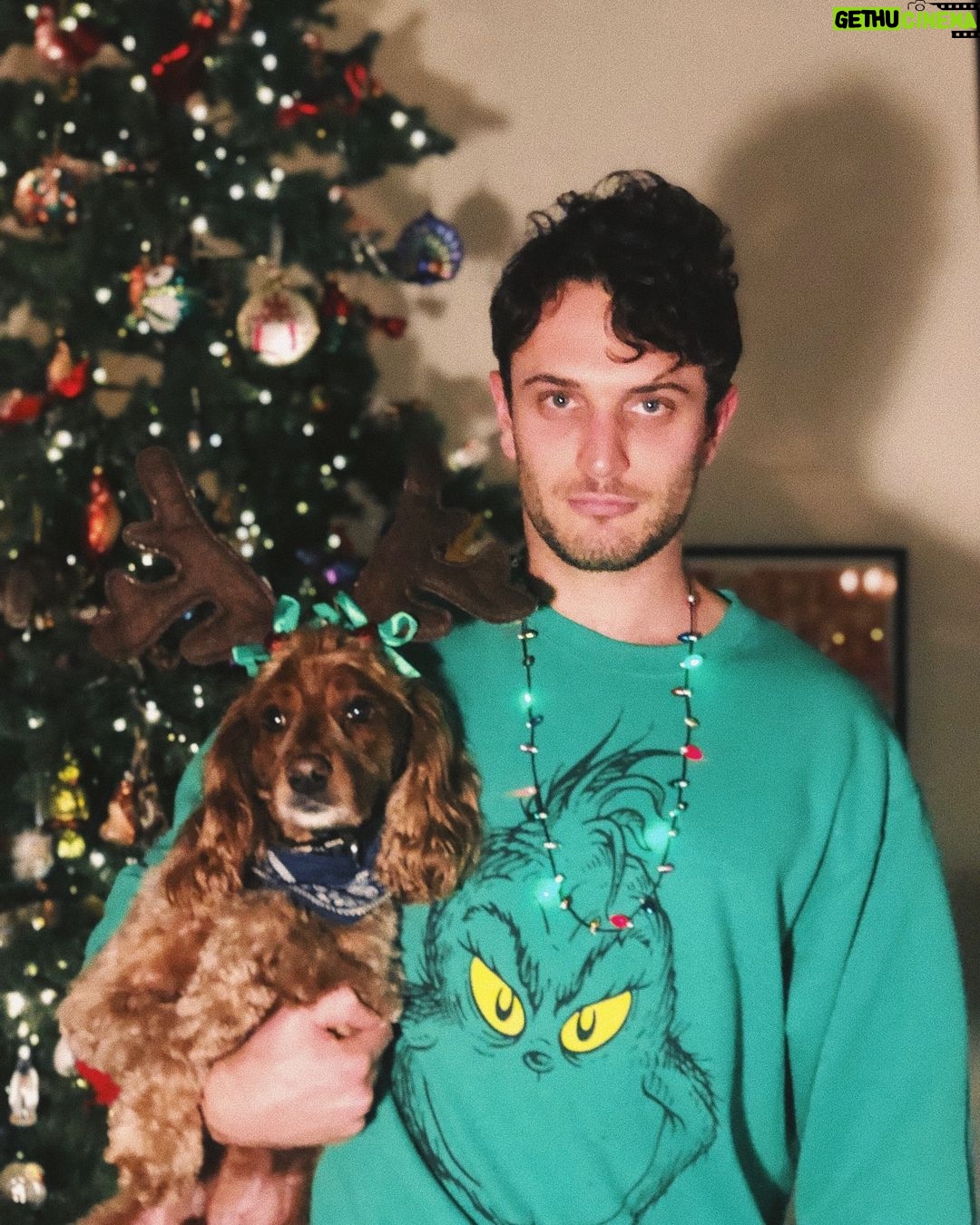 Danielle Campbell Instagram – Max and Mr. Grinch made a holiday card ...