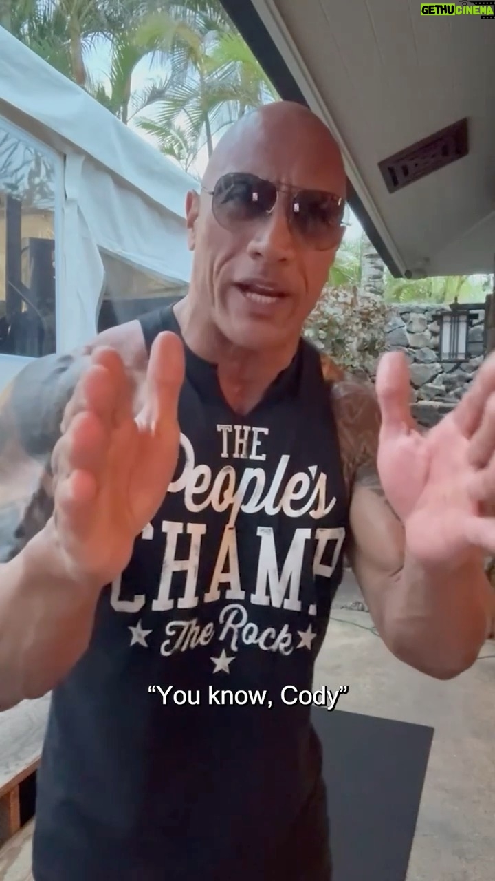 Dwayne Johnson Instagram – A message from The People’s Champ @wwe ...
