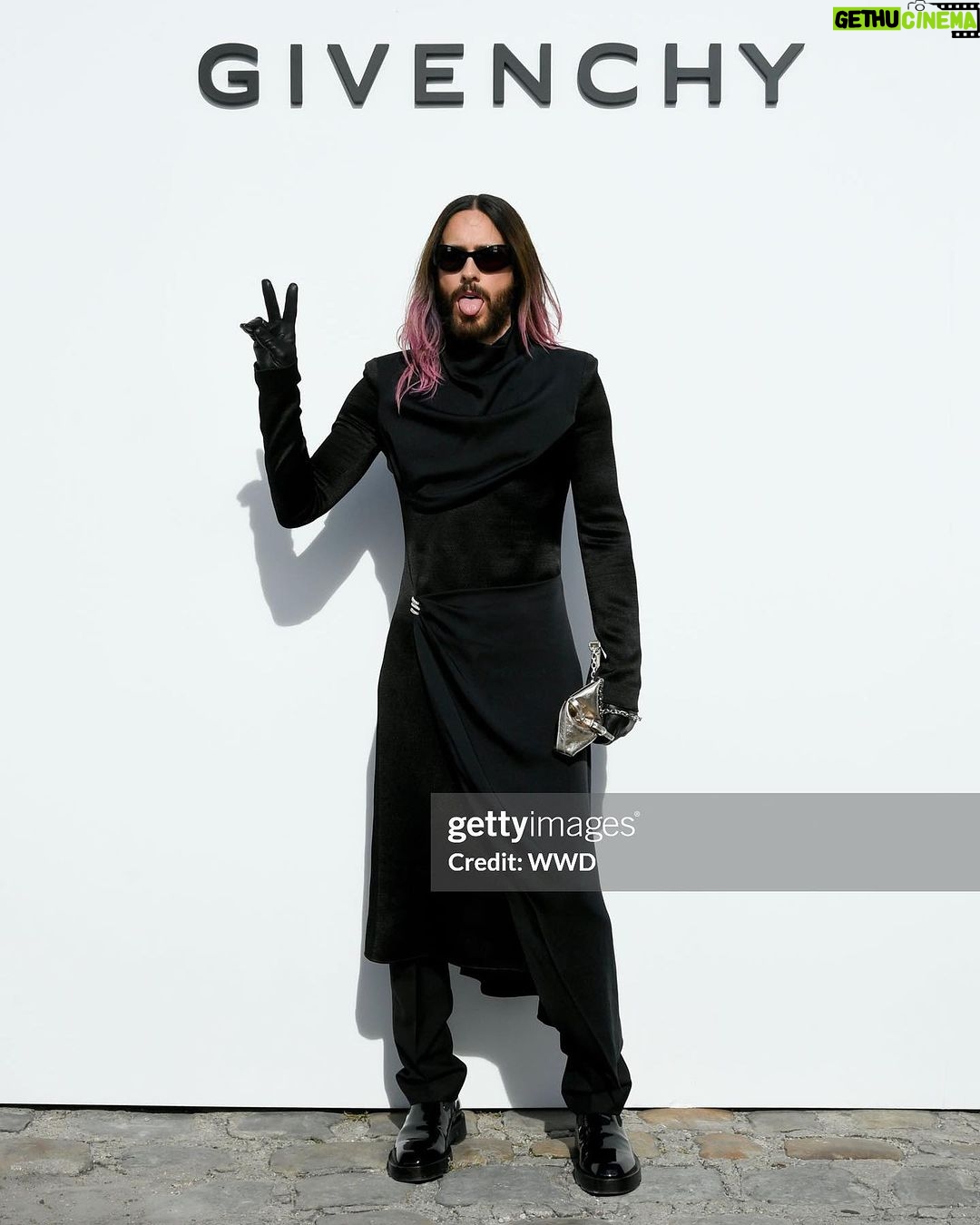 Jared Leto Instagram – 🖤 @givenchy @matthewmwilliams 📸 Getty Images ...