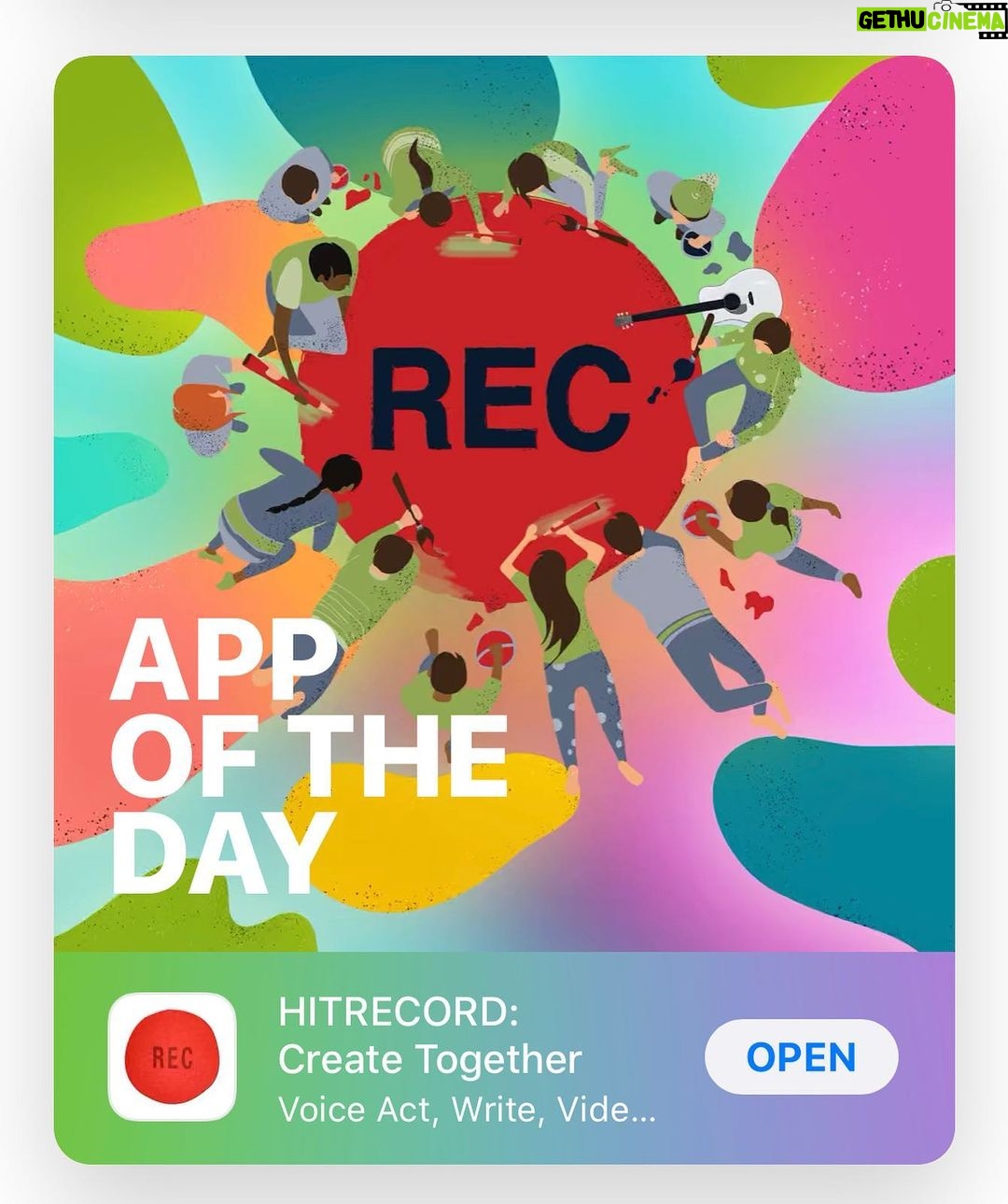 Joseph Gordon-Levitt Instagram – @hitrecord is the App of the Day in the App Store! Thanks for ...