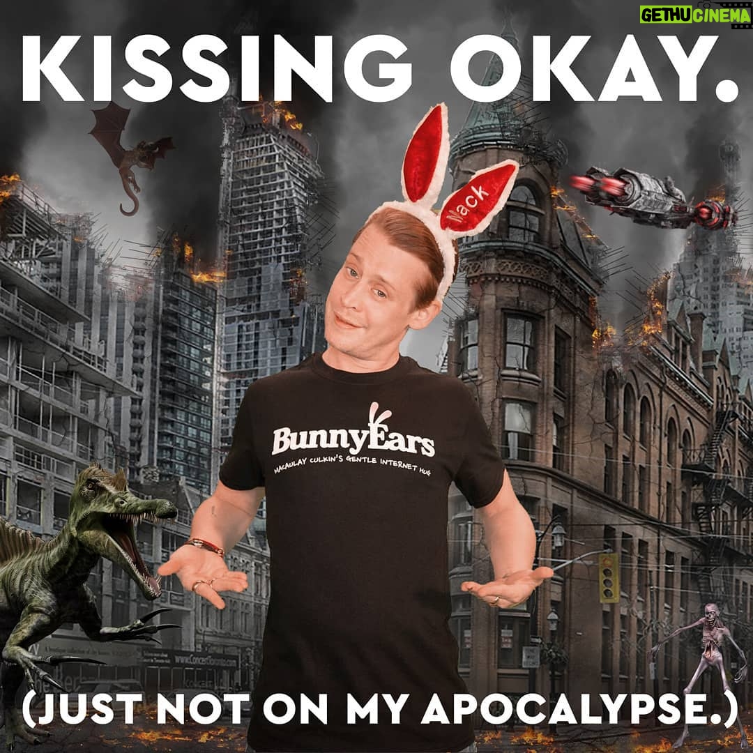 Macaulay Culkin Instagram – New shirt in the shop. BunnyEars.com/shop ...