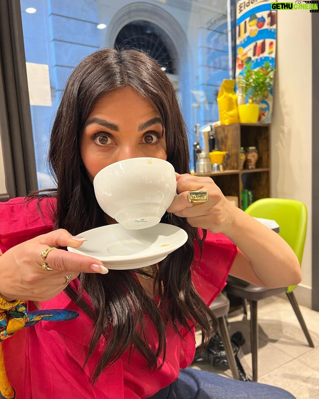 Marisol Nichols Instagram – When you finally find a large enough coffee ...