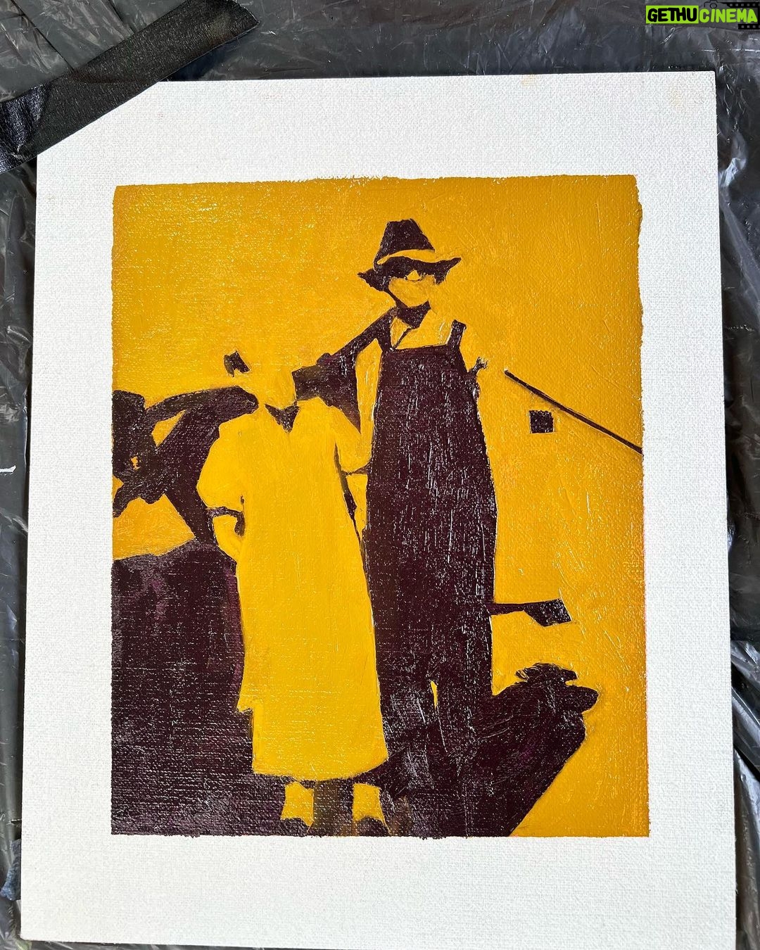 Michelle Pfeiffer Instagram – Lineage painting. The process. With ...