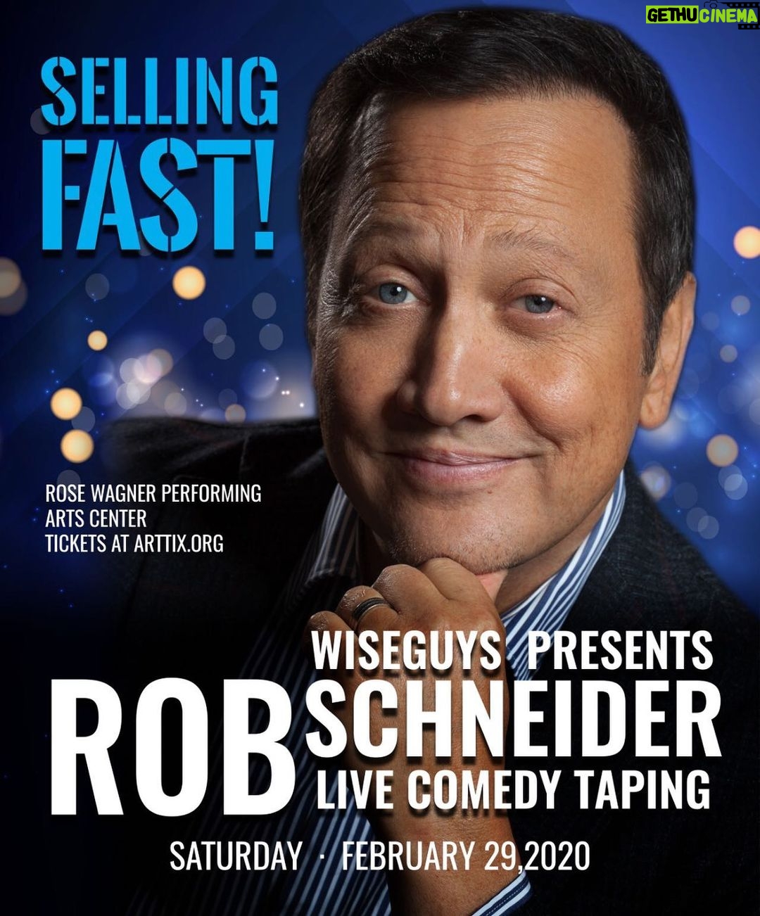 Rob Schneider Instagram – I am filming my COMEDY SPECIAL FEB 29TH IN ...