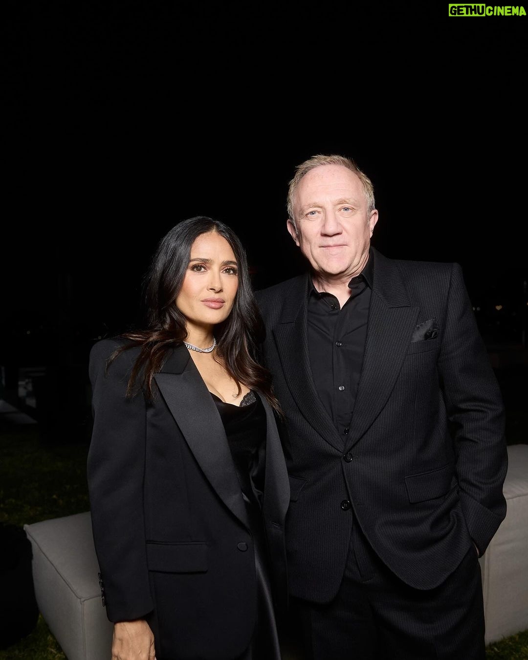 Salma Hayek Pinault Instagram – Saint Laurent Pre-Oscars Dinner ...