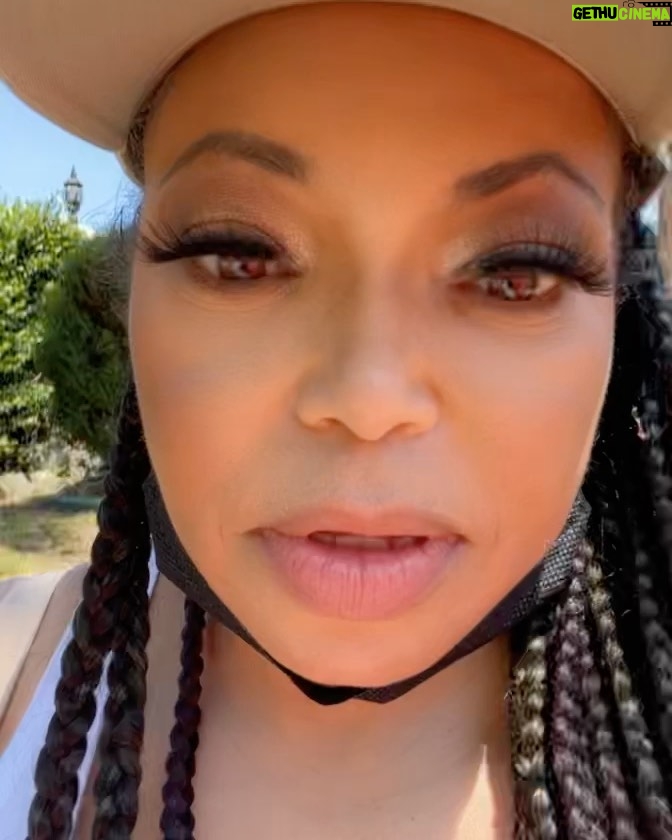 Tisha Campbell Instagram – Ha!!! Taking a break with my baby today then ...