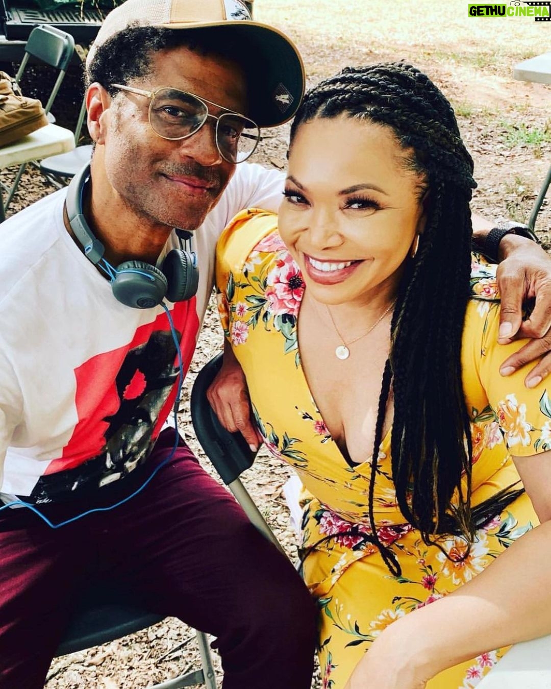 Tisha Campbell Instagram – On the set of Snap created by @ericbenet ...