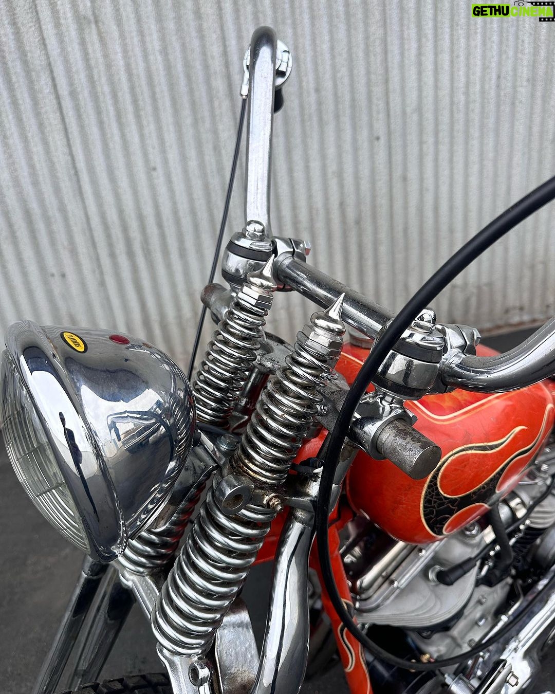 Tyler Posey Instagram – 🔥🔥AGENT ORANGE 🔥🔥 56 panhead for our buddy ...