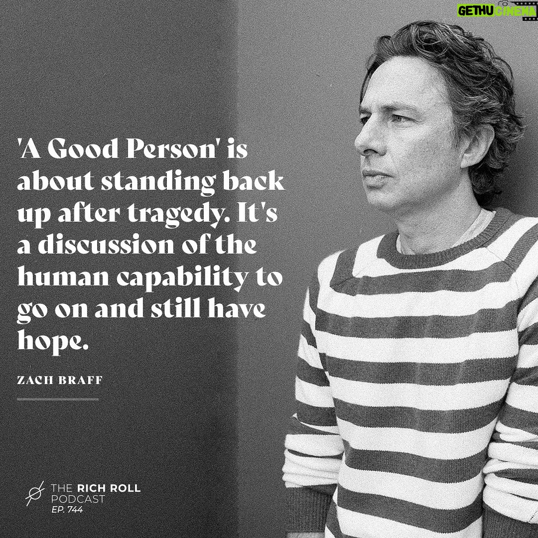Zach Braff Instagram – Loss, grief, disappointment, confusion. The list ...