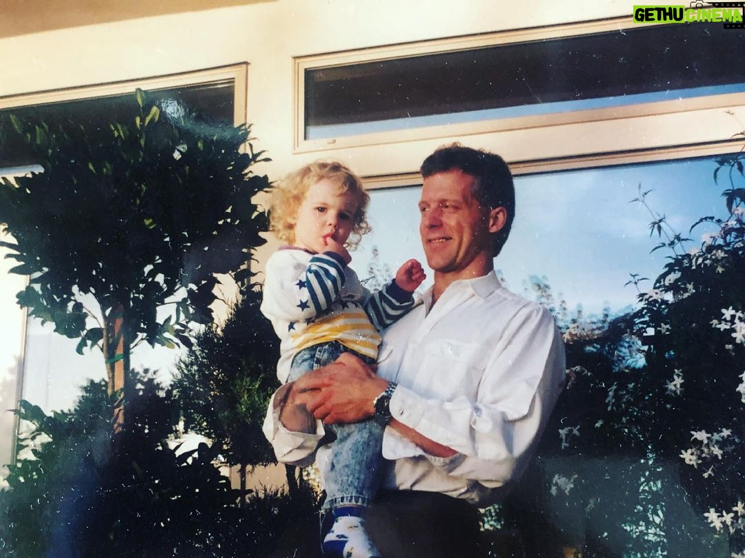 Emily Bett Rickards Instagram – Sometime somewhere in the 90’s with Dad ...