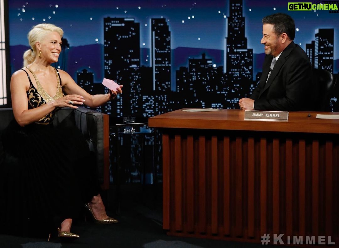 Hannah Waddingham Instagram – Had the best time @jimmykimmellive Real ...