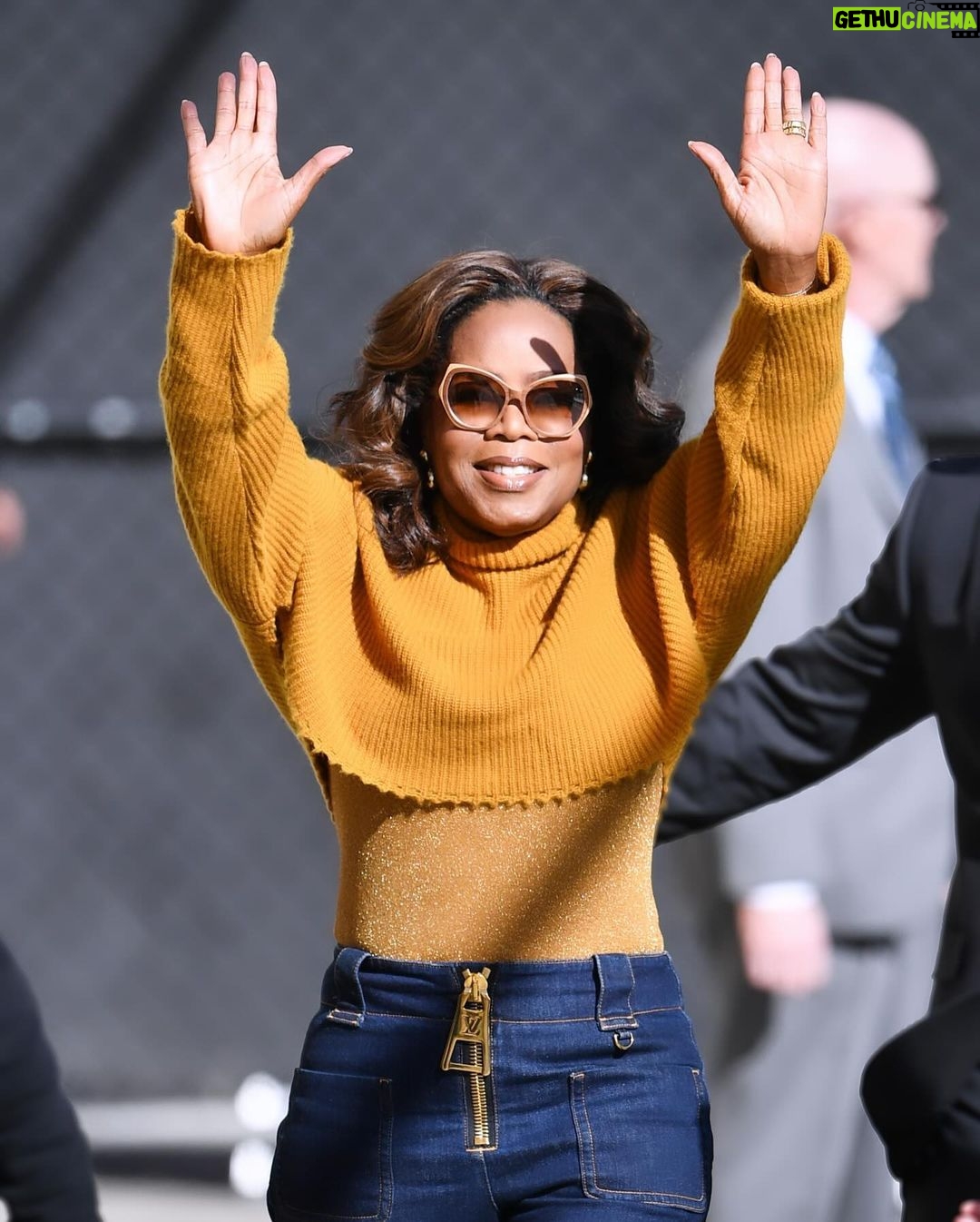 Oprah Winfrey Instagram – Thank you @jimmykimmellive for having me on ...