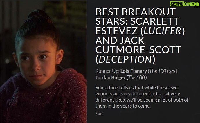Scarlett Estevez Instagram – Thank you to all who voted for Scarlett ...