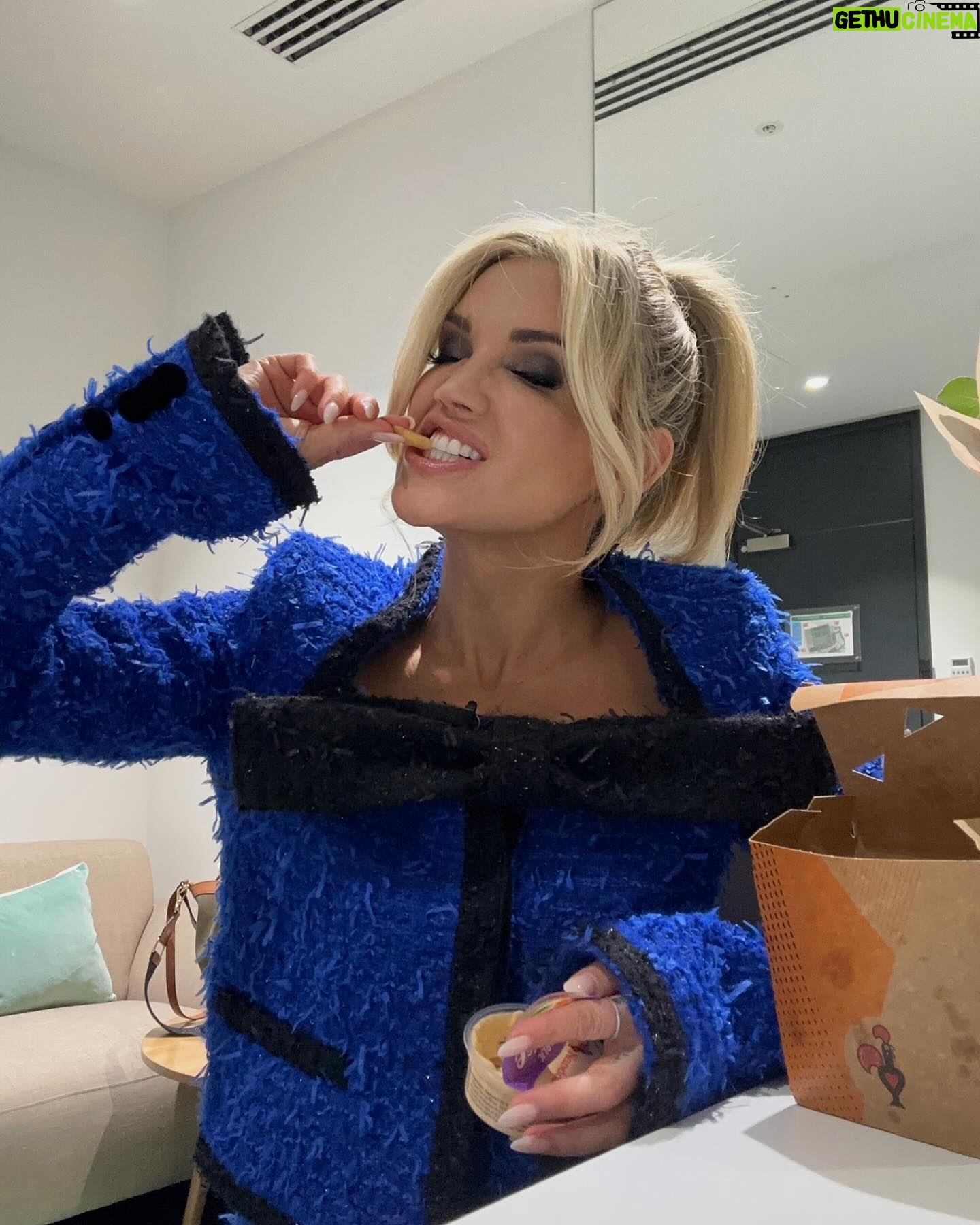 Ashley Roberts Instagram – Wore my furry pants on telly Such a honour ...